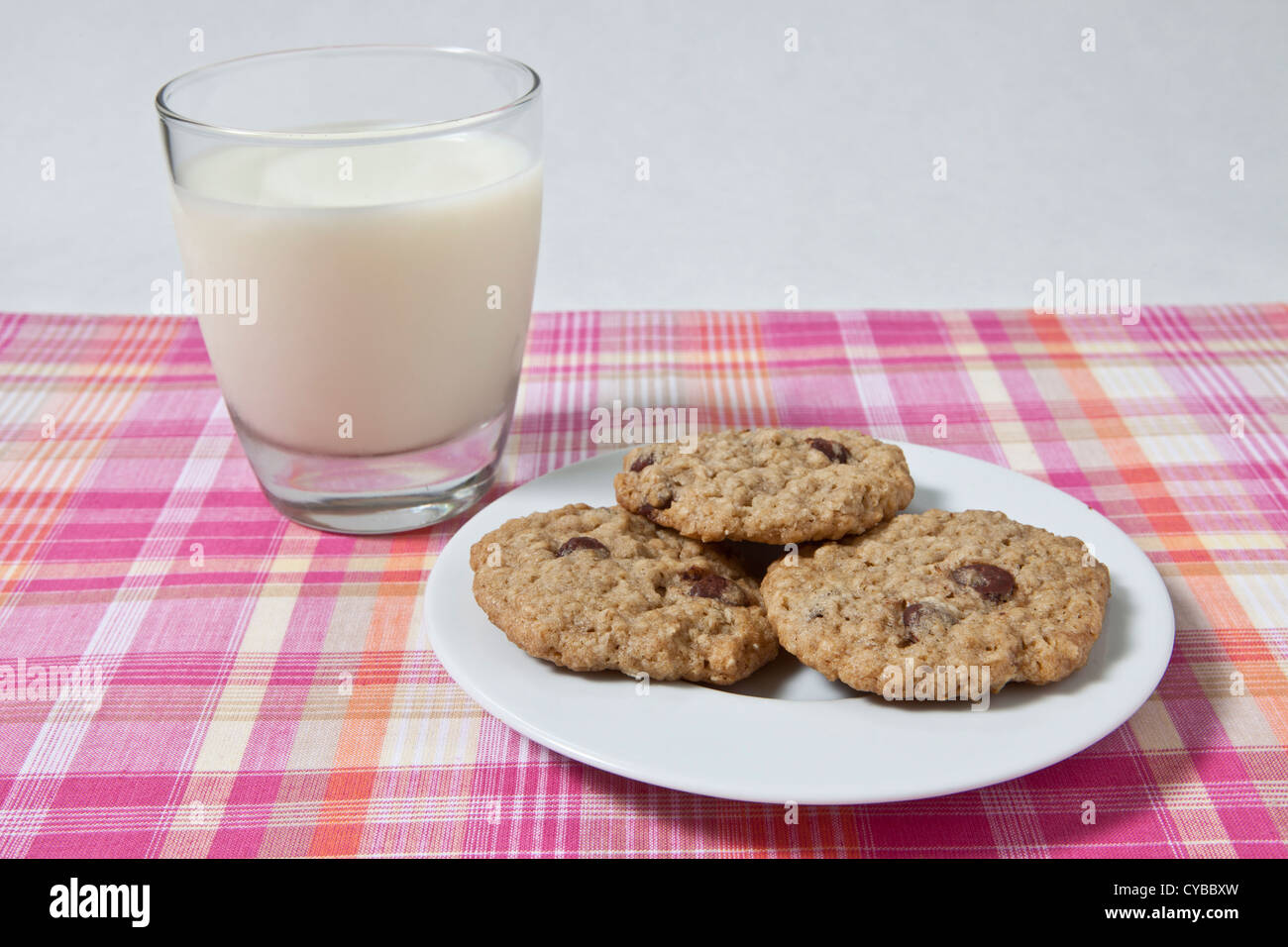Milk and cookies Stock Photo - Alamy