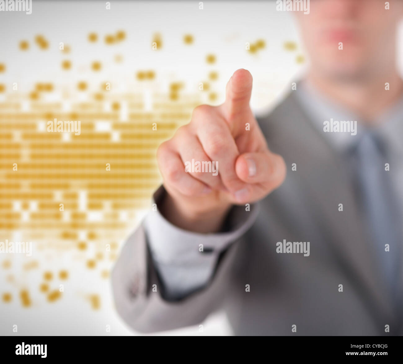 Man pointing finger 3d hi-res stock photography and images - Alamy