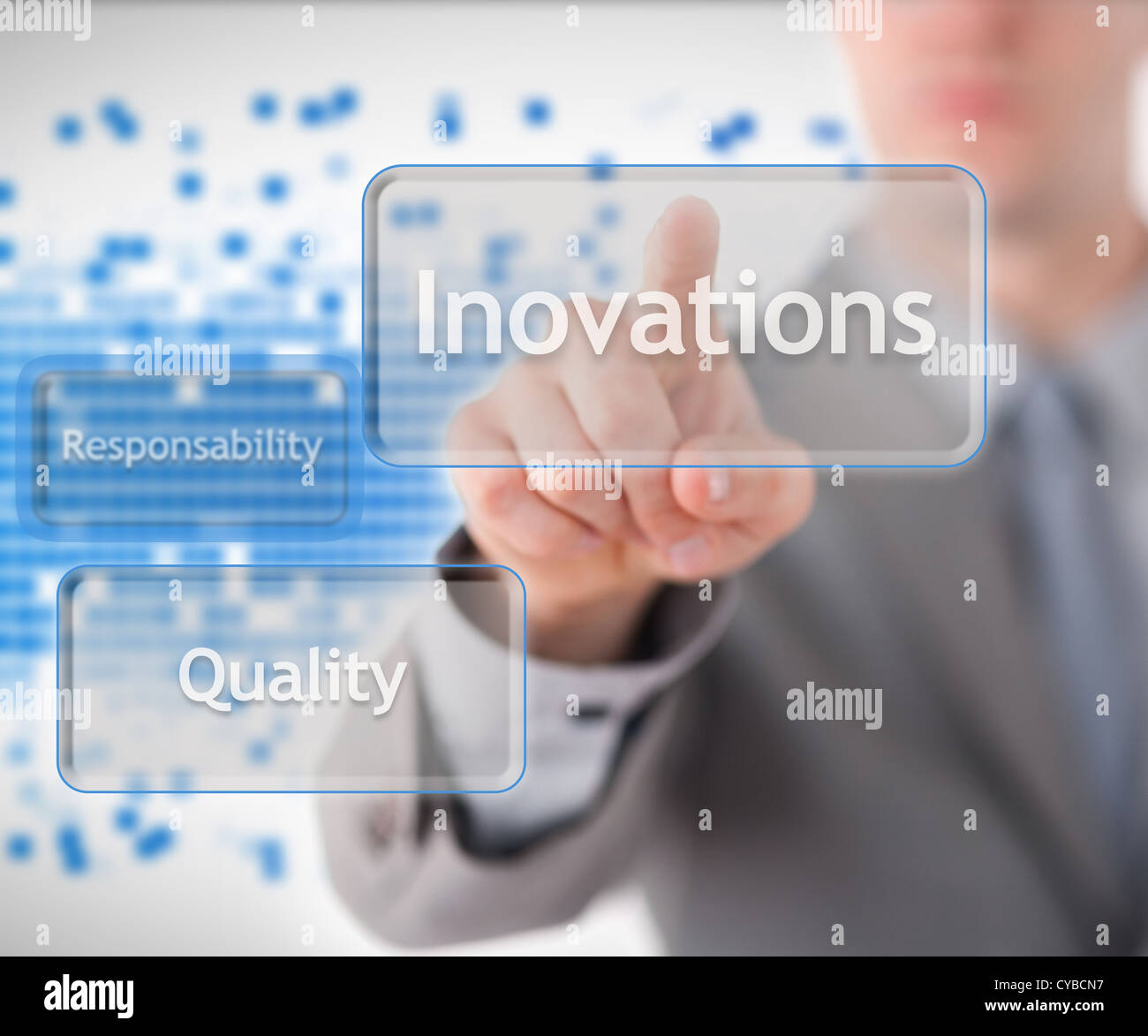 Male clicking on 3d hi-res stock photography and images - Alamy