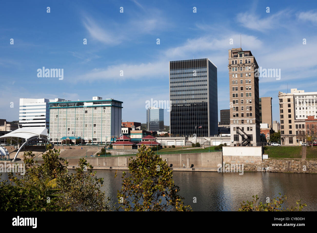 Charleston, West Virginia skyline seen during fall afternoon Stock ...