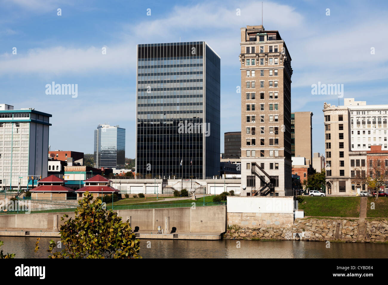 Charleston, West Virginia skyline seen during fall afternoon Stock ...