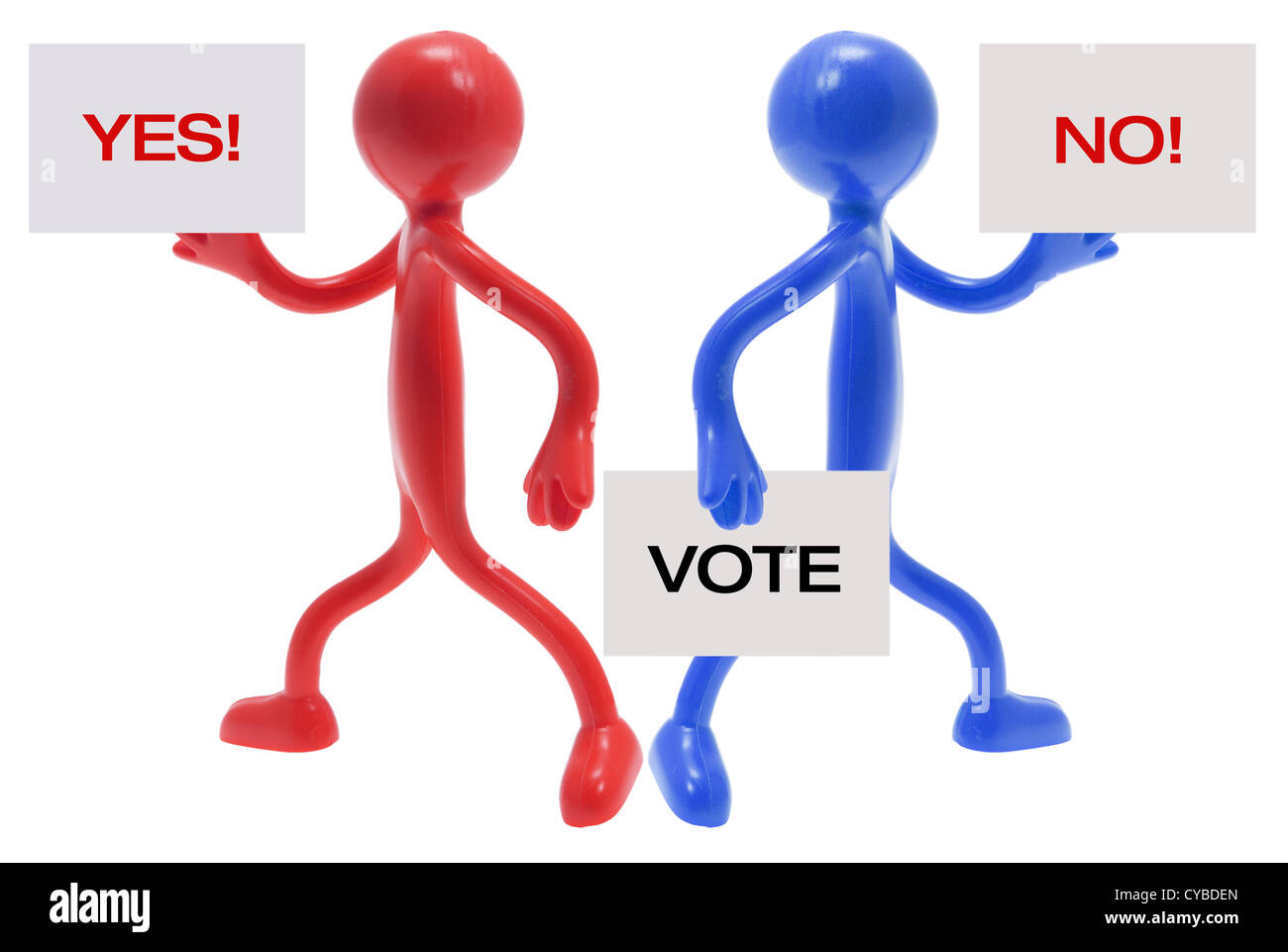 Miniature Rubber Figure with Voting Concept Stock Photo - Alamy
