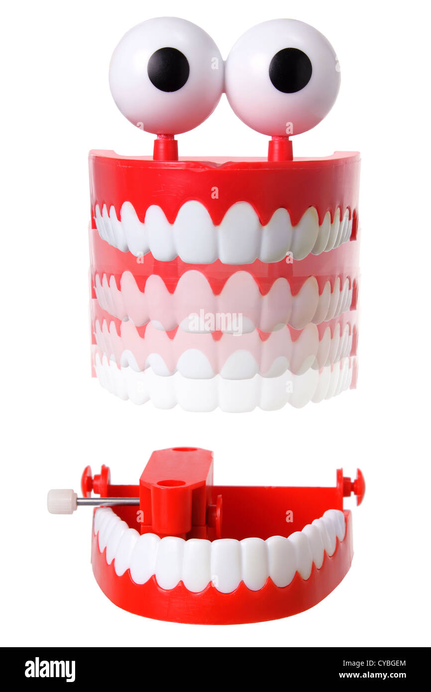 Teeth Chattering Toy White Background High Resolution Stock Photography ...