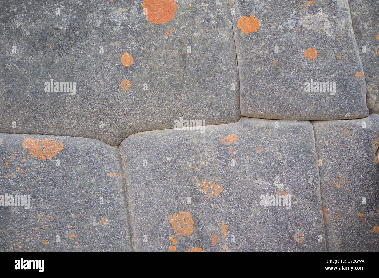Inca stonework at the ruins in Ollantaytambo. The Sacred valley, Peru ...