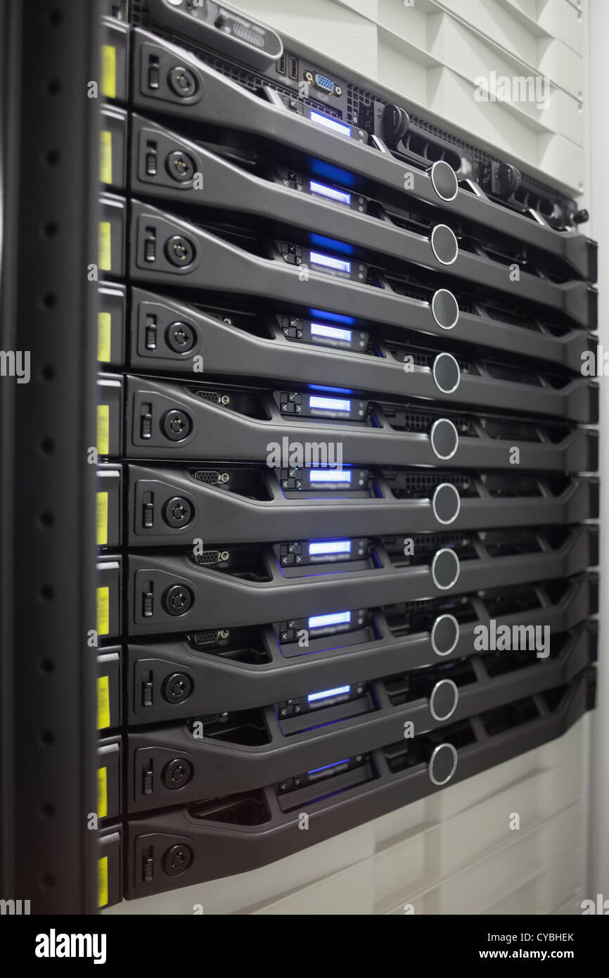Rack of servers Stock Photo - Alamy
