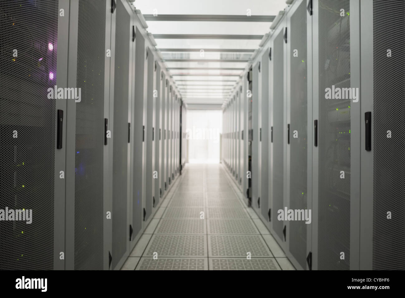 Empty hall of servers Stock Photo - Alamy