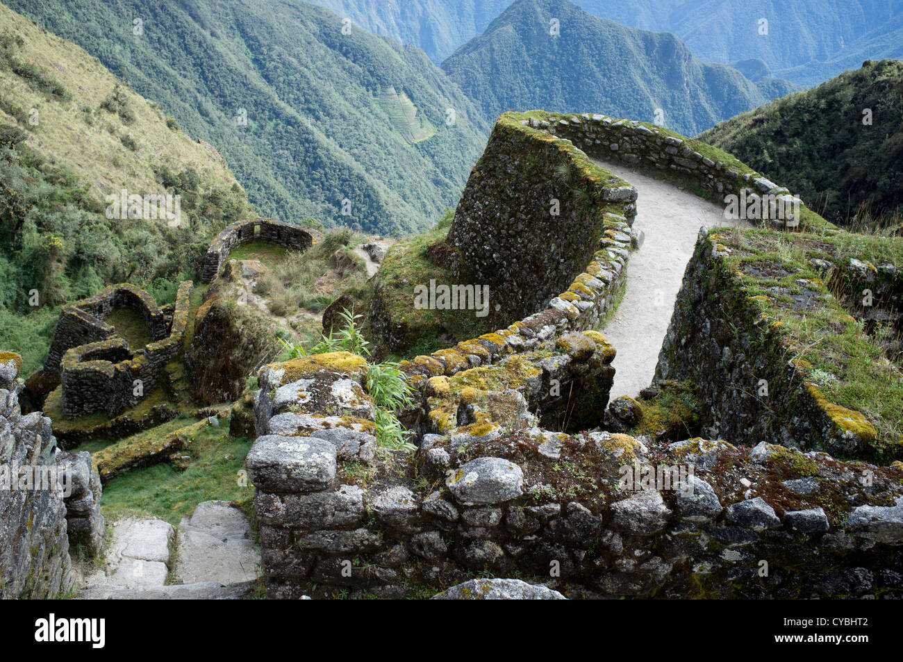 Inca Ruins on the Inca Trail. Peru Stock Photo - Alamy