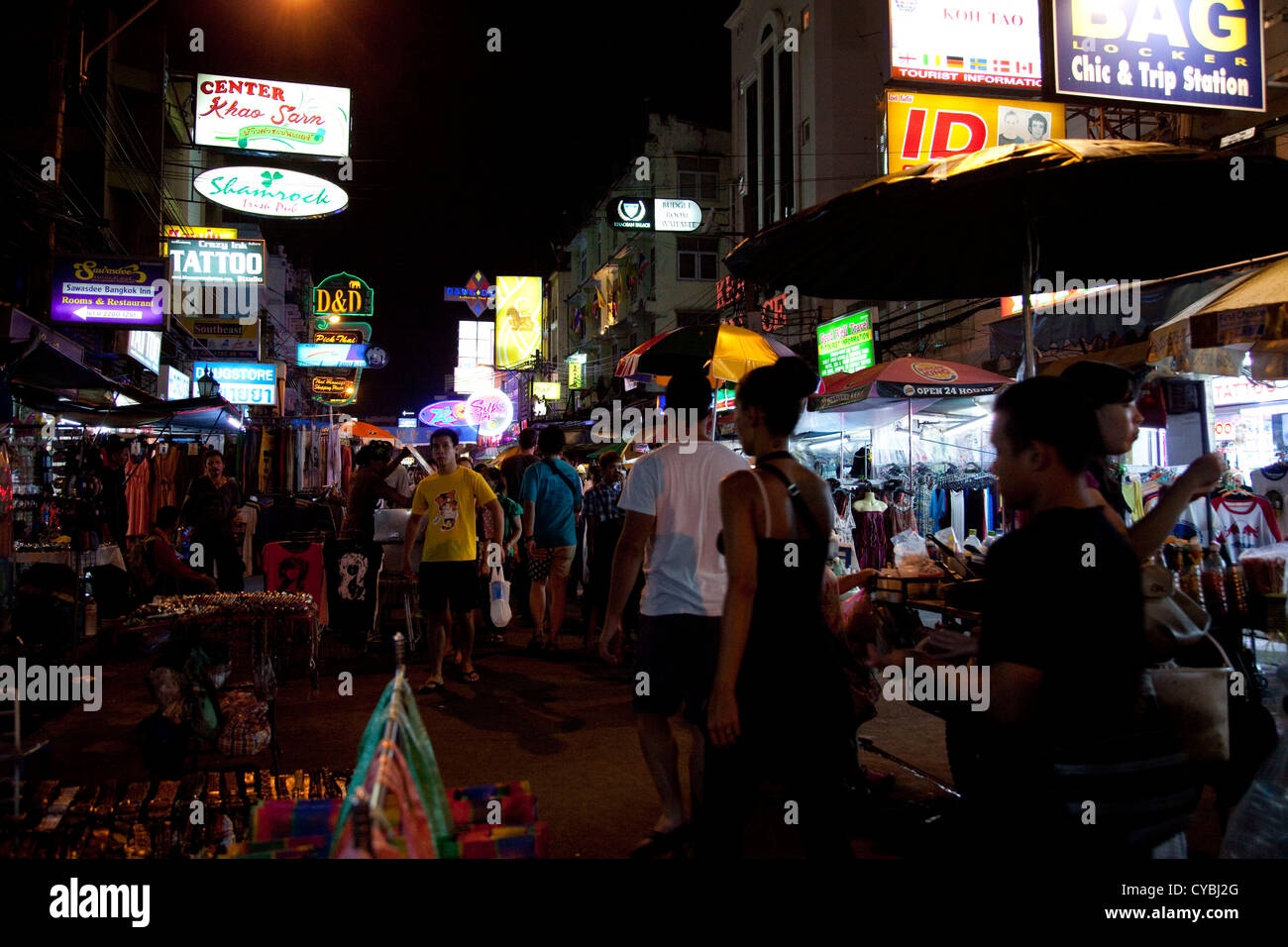 The Khao San Rd, Bangkok, Thailand Stock Photo - Alamy