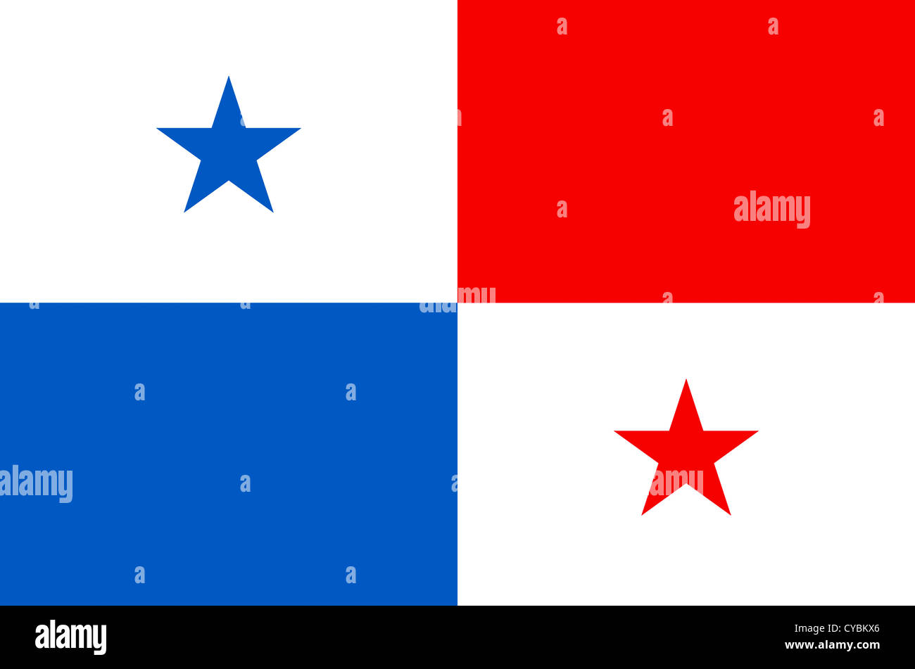 National flag of the Republic of Panama Stock Photo - Alamy