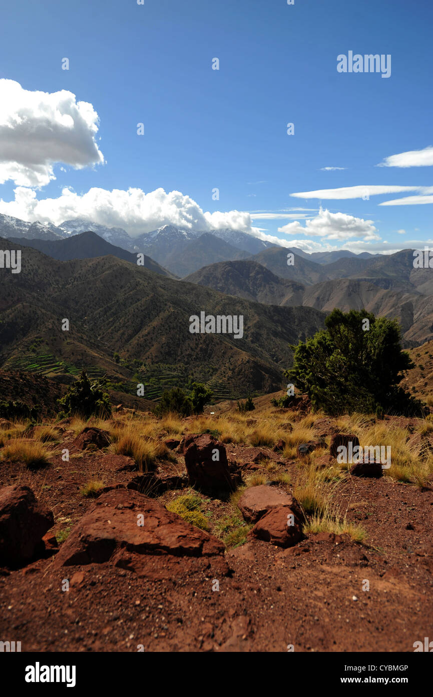 Atlas mountains, near Marakesh Morocco Africa views of and from the ...