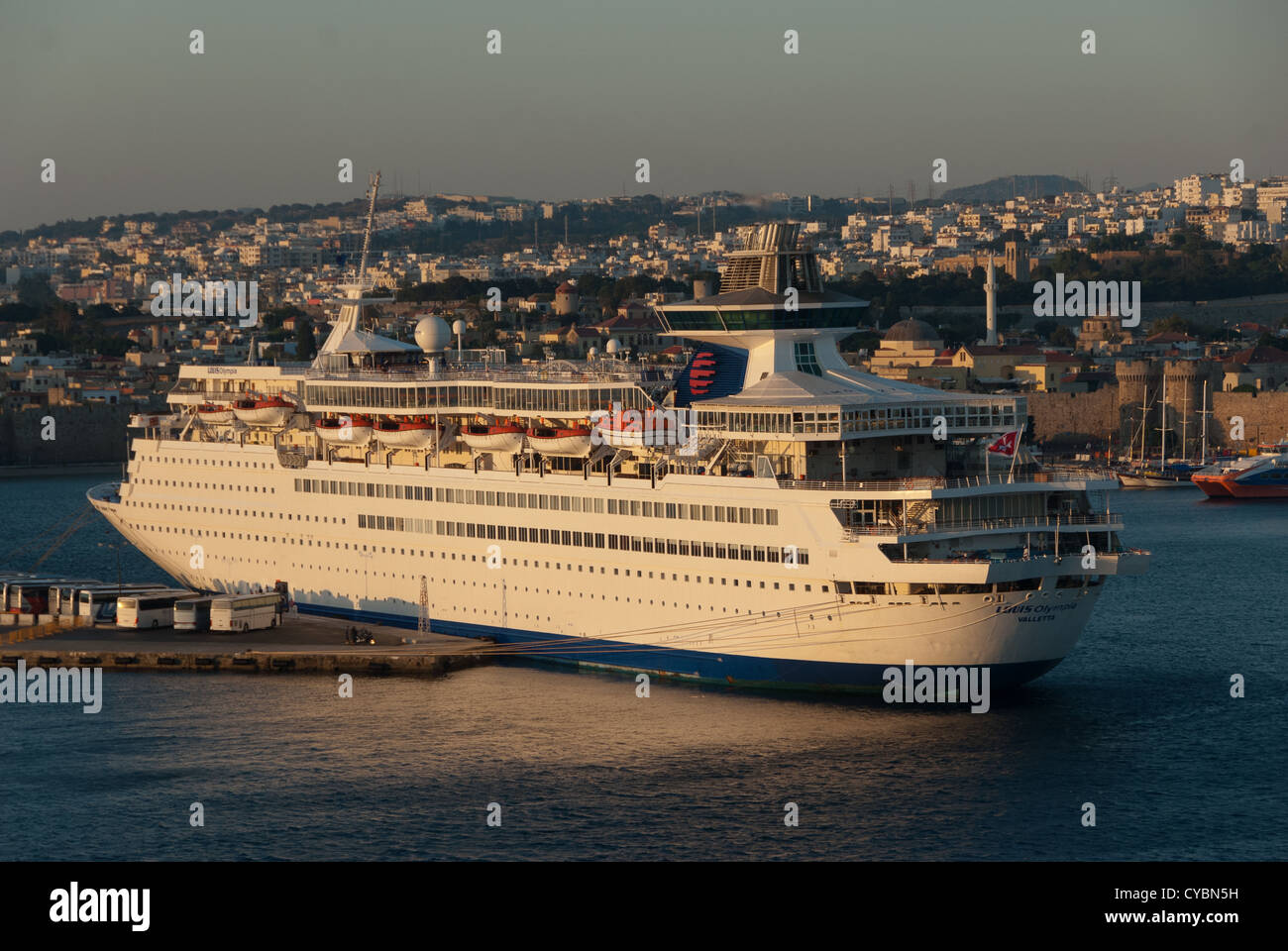 Cruise Liner Louis Cristal berthed in Rhodes Town Stock Photo - Alamy