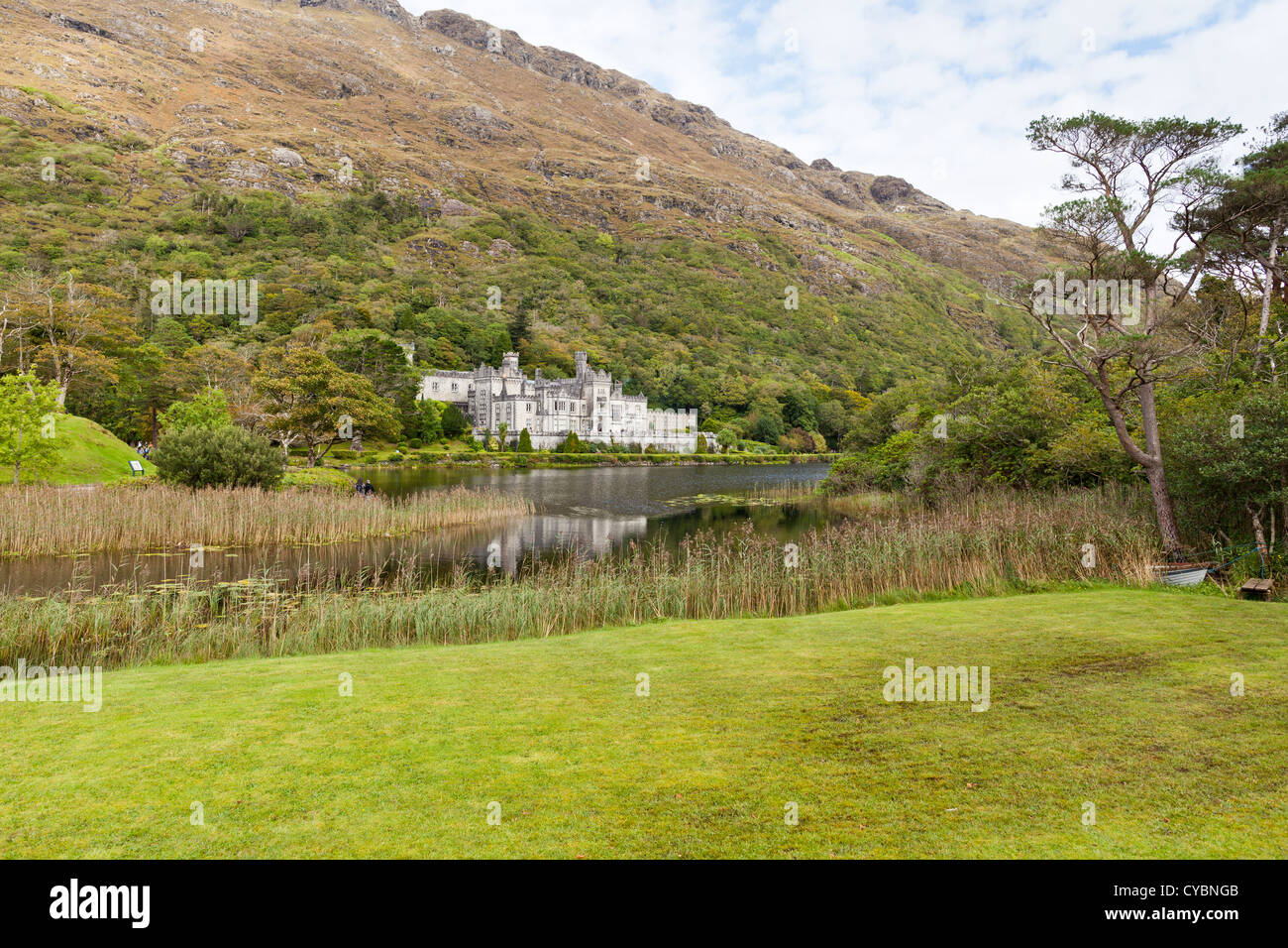 Kylemore Abbey Benedictine monastery founded in 1920 on the grounds of ...