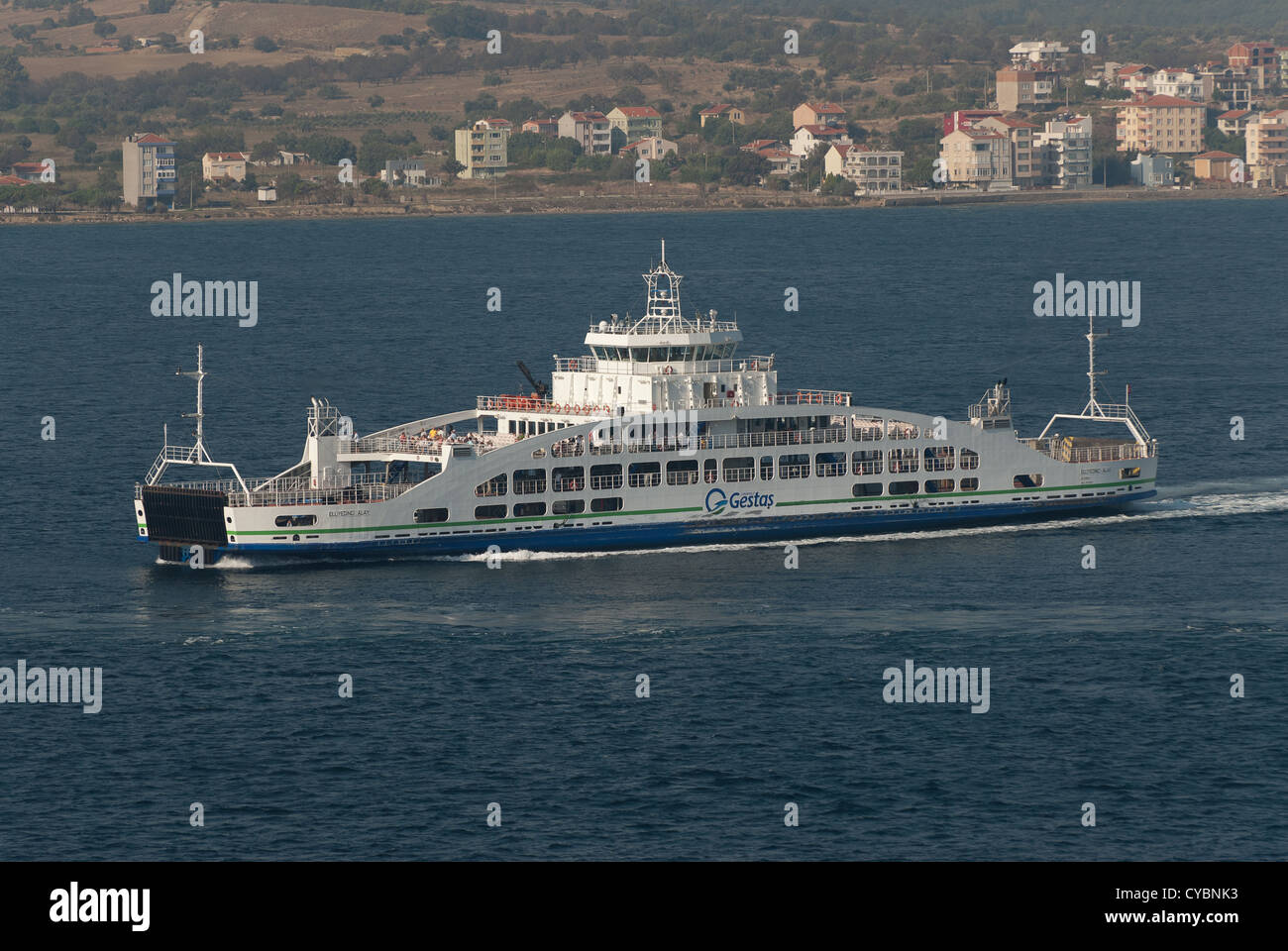 Turkish Ferry Boat crossing the Dardanelles Stock Photo - Alamy