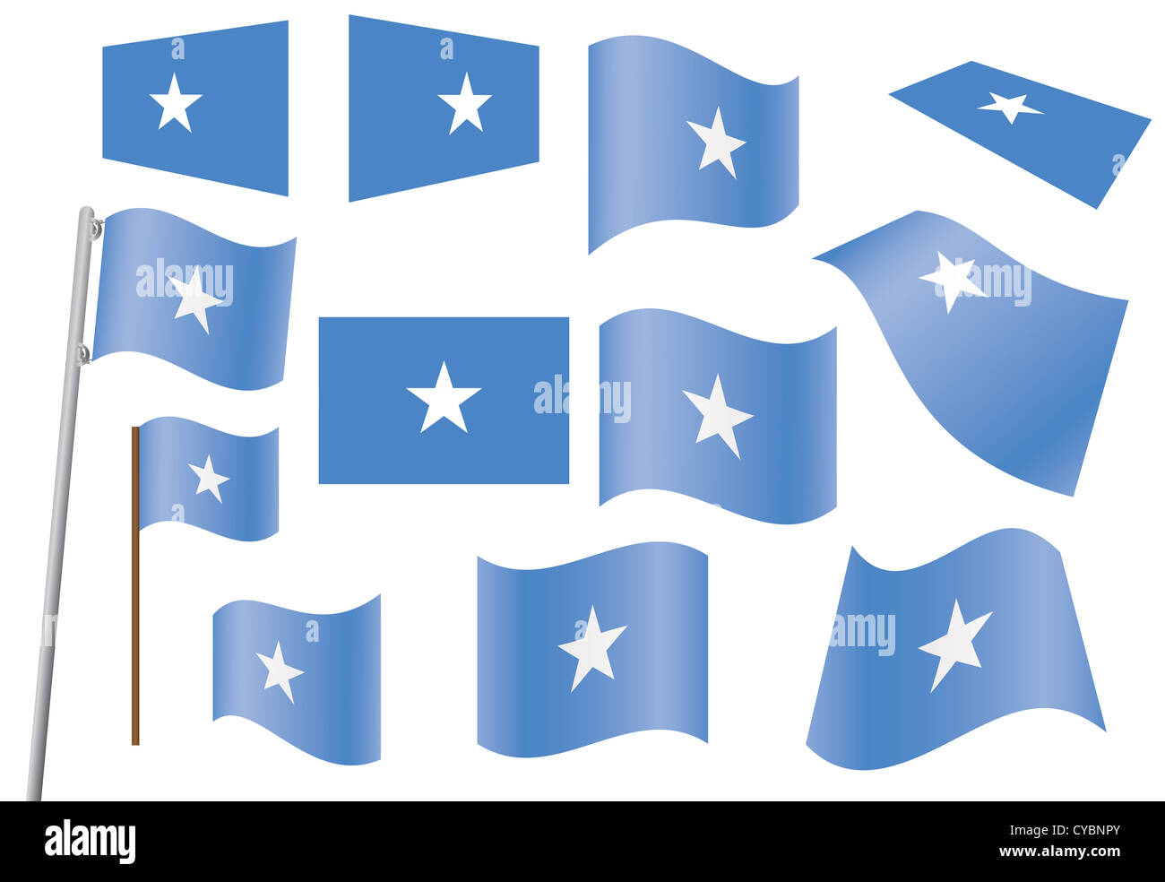 set of flags of Somalia Stock Photo - Alamy