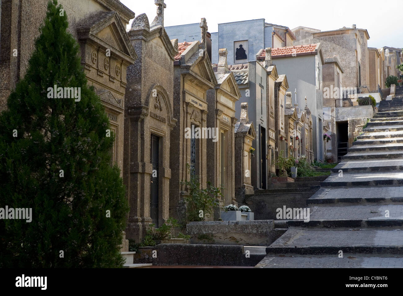 Cemetery in Enna, Sicily, Italy Stock Photo - Alamy