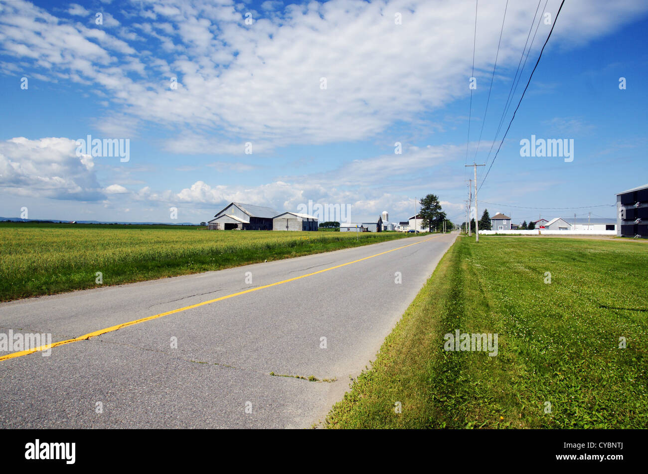 Field alongside road hi-res stock photography and images - Alamy