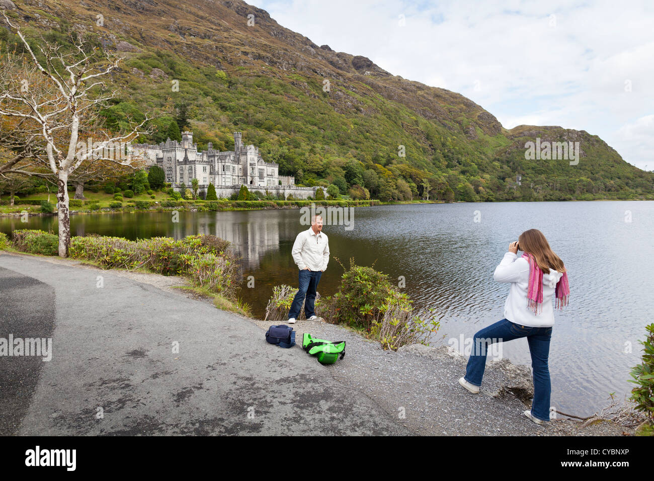 Kylemore Abbey Benedictine monastery founded in 1920 on the grounds of ...