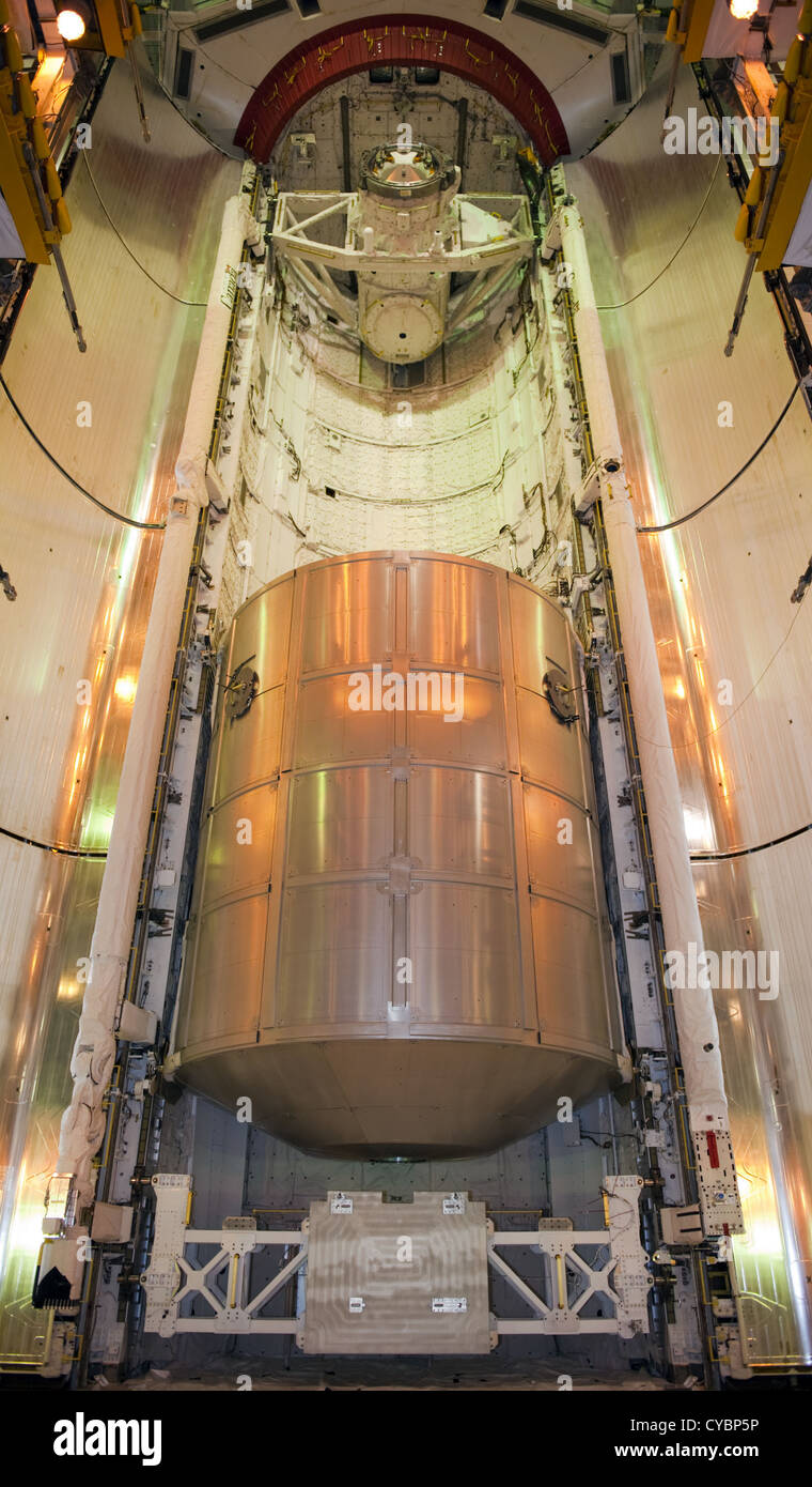 Raffaello inside Atlantis' payload bay Stock Photo - Alamy