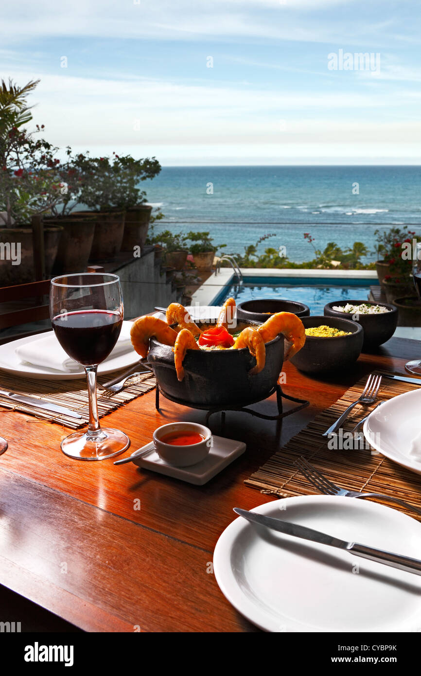 Breakfast on the beach Stock Photo - Alamy