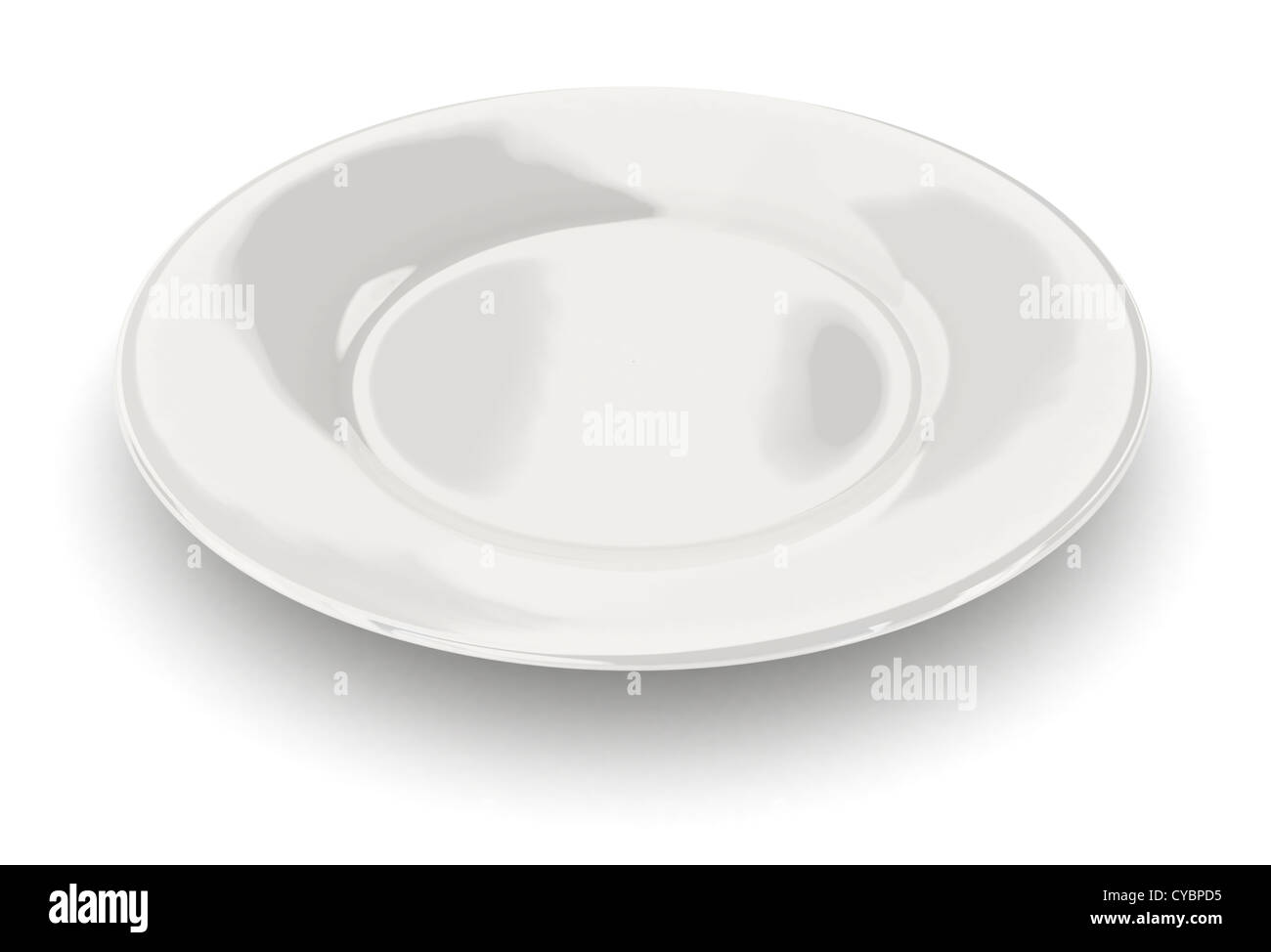 Empty dish - isolated on white Stock Photo - Alamy