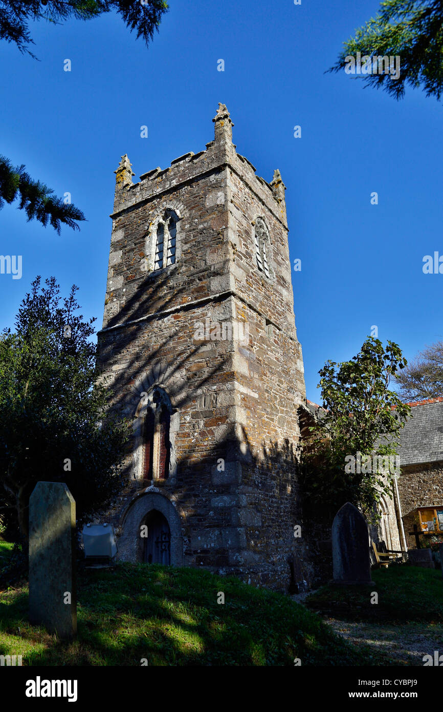 Manaccan Church; Lizard; Cornwall; UK Stock Photo - Alamy