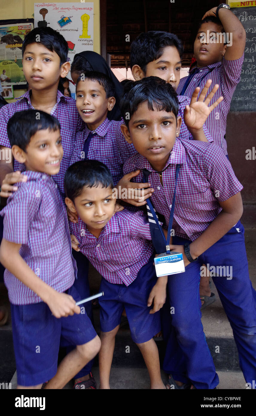 Kerala school students hi-res stock photography and images - Alamy