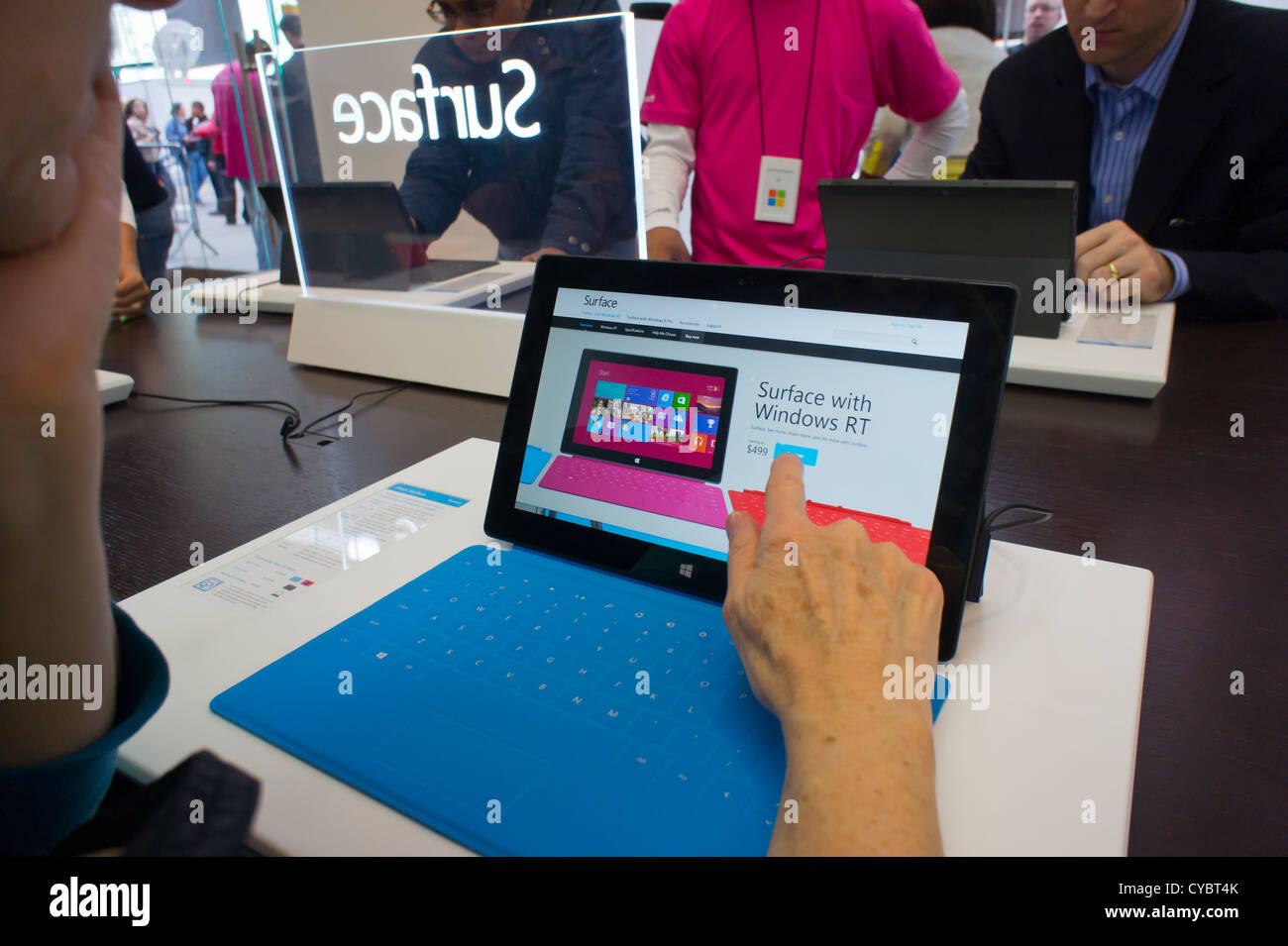 Microsoft launches the new Surface RT tablet computer running the new ...