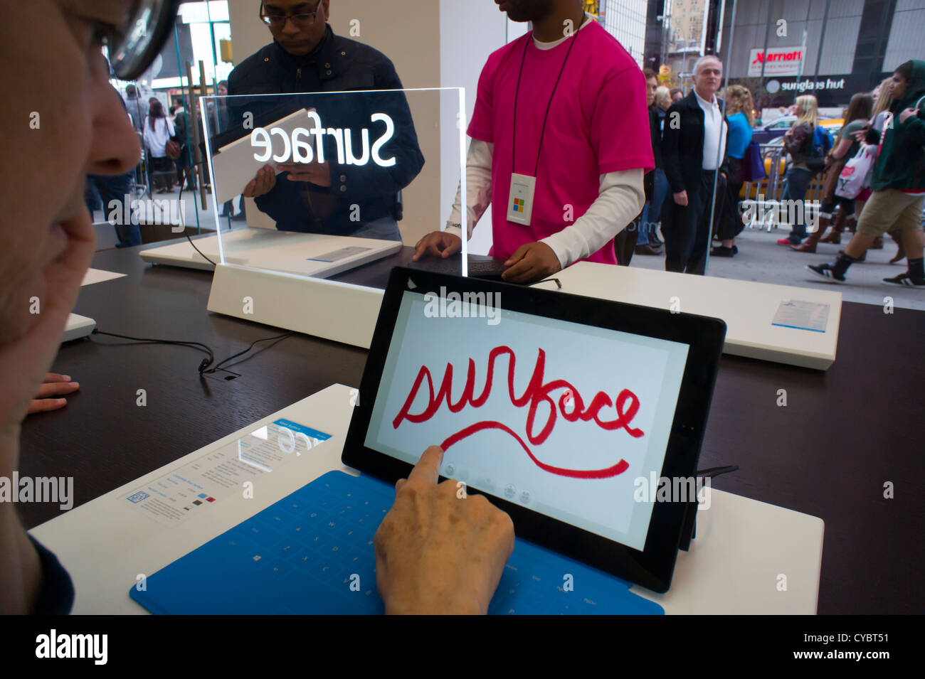 Microsoft launches the new Surface RT tablet computer running the new ...