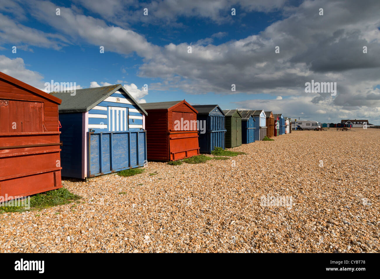 Hayling island beach huts hi-res stock photography and images - Alamy