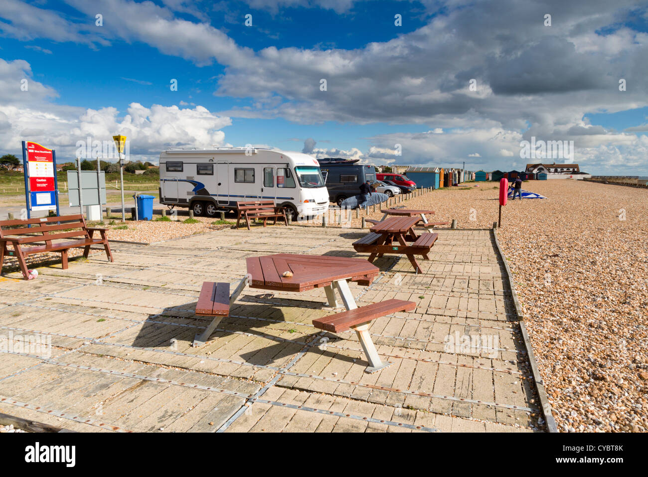 South Hayling; Hampshire; UK; beach and car park Stock Photo - Alamy
