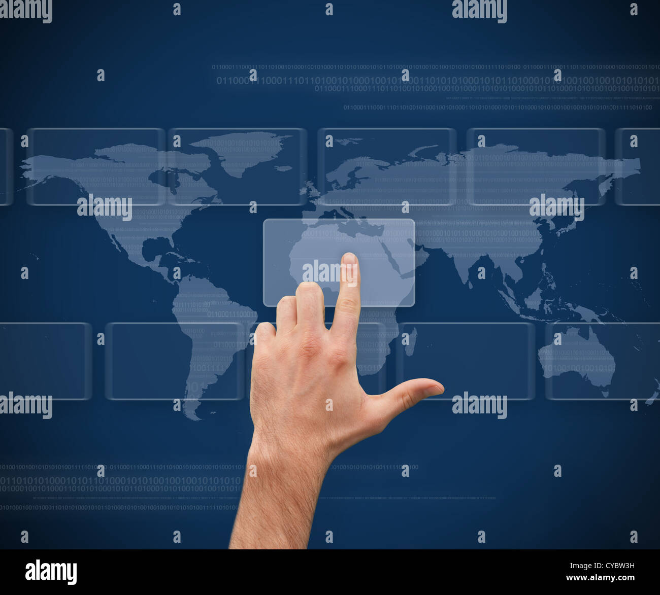 Touchscreen finger boxes hi-res stock photography and images - Alamy