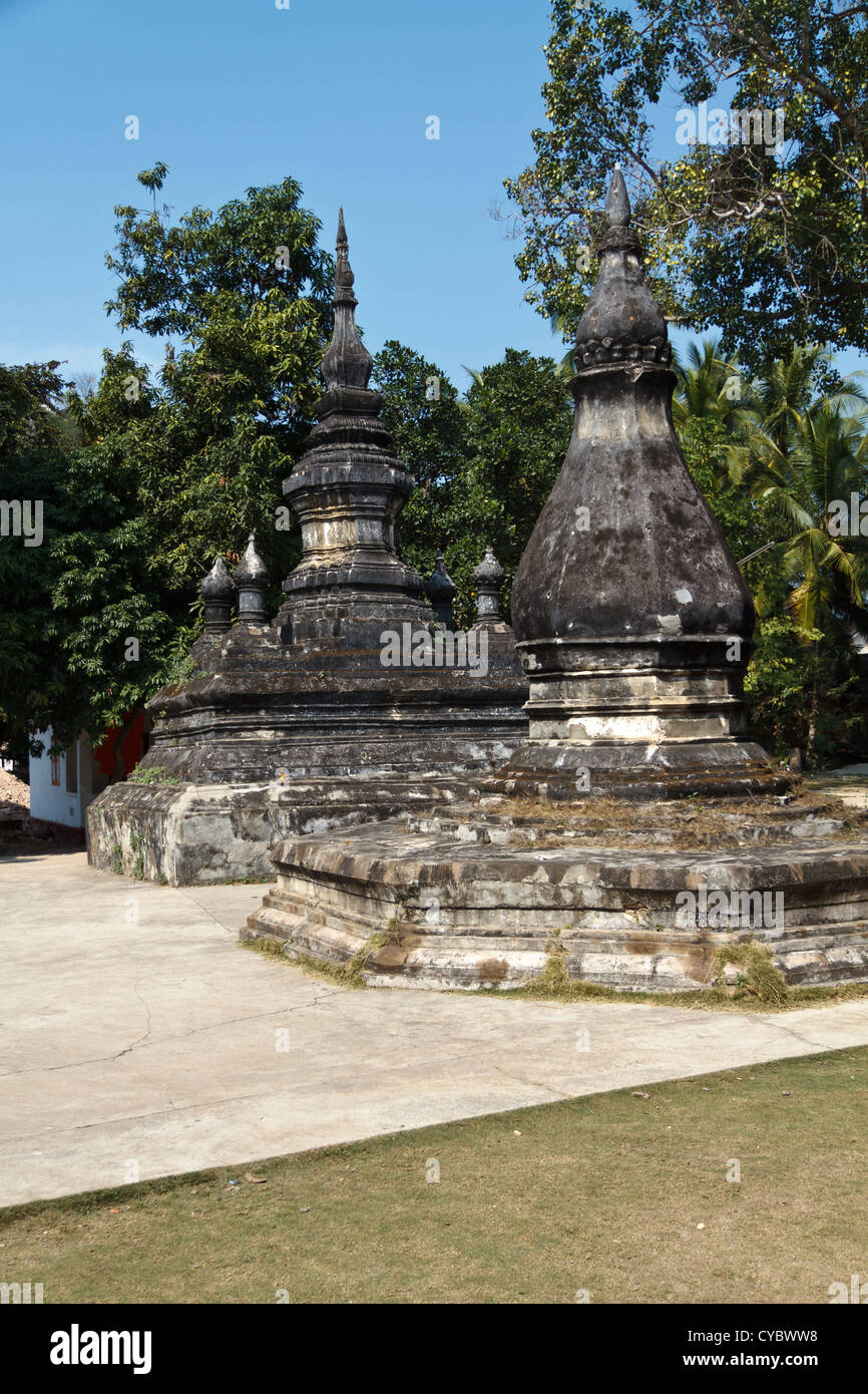 Stupa of the Temple Vat Aham in Luang Prabang, Laos Stock Photo - Alamy