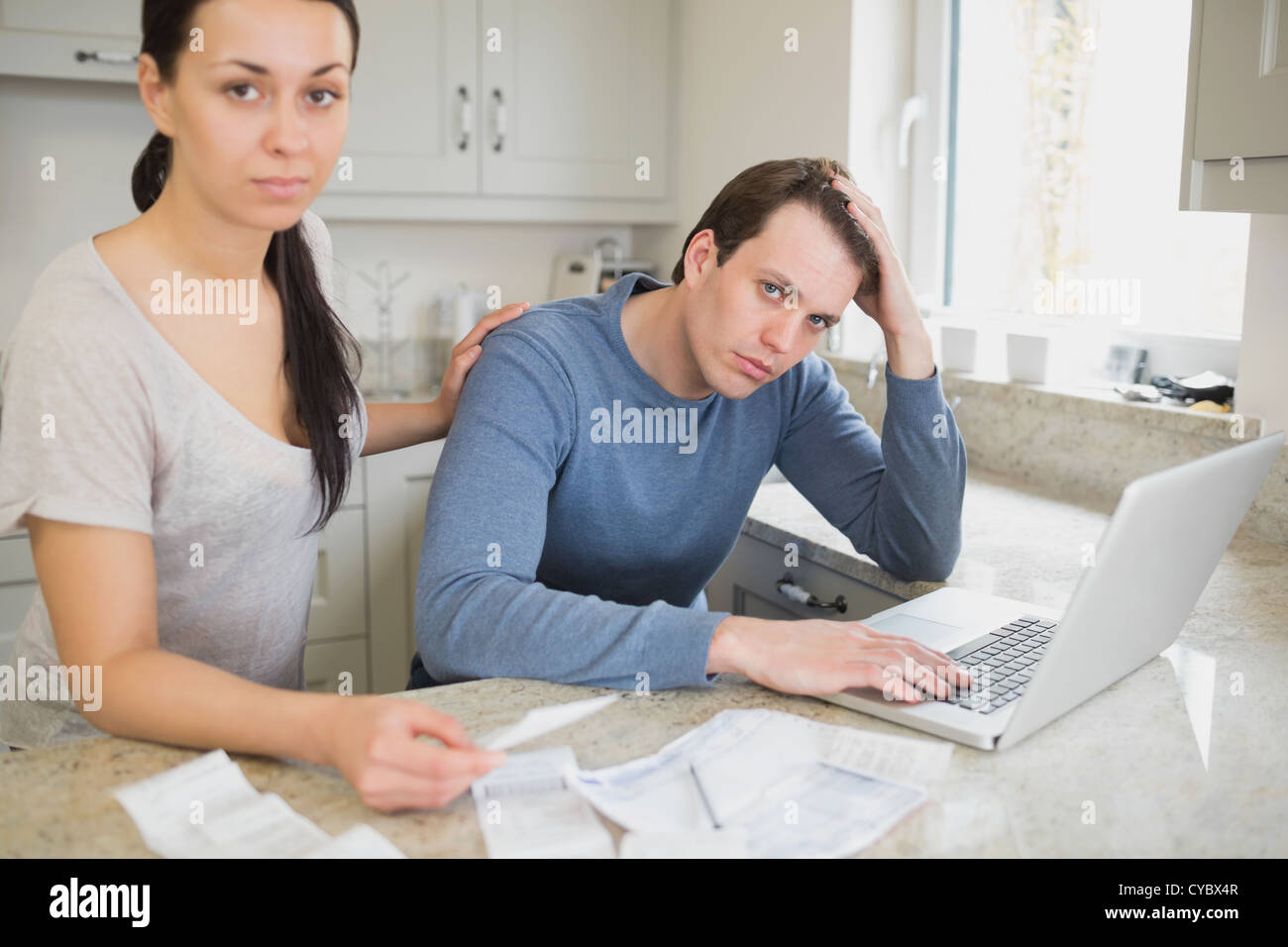Woman working on finances hi-res stock photography and images - Alamy