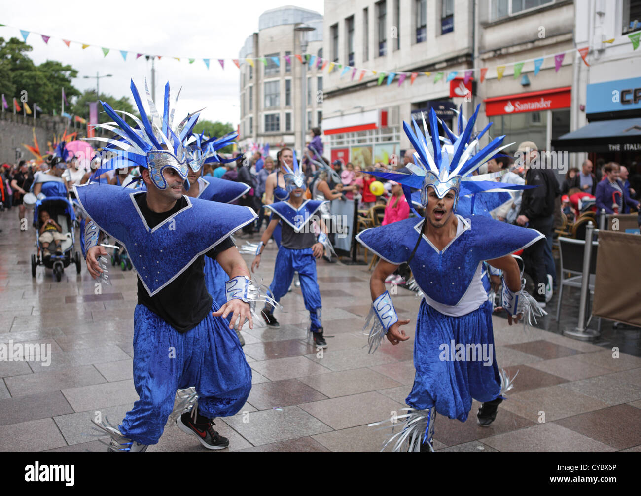 Revellers at the Cardiff Carnival Stock Photo - Alamy