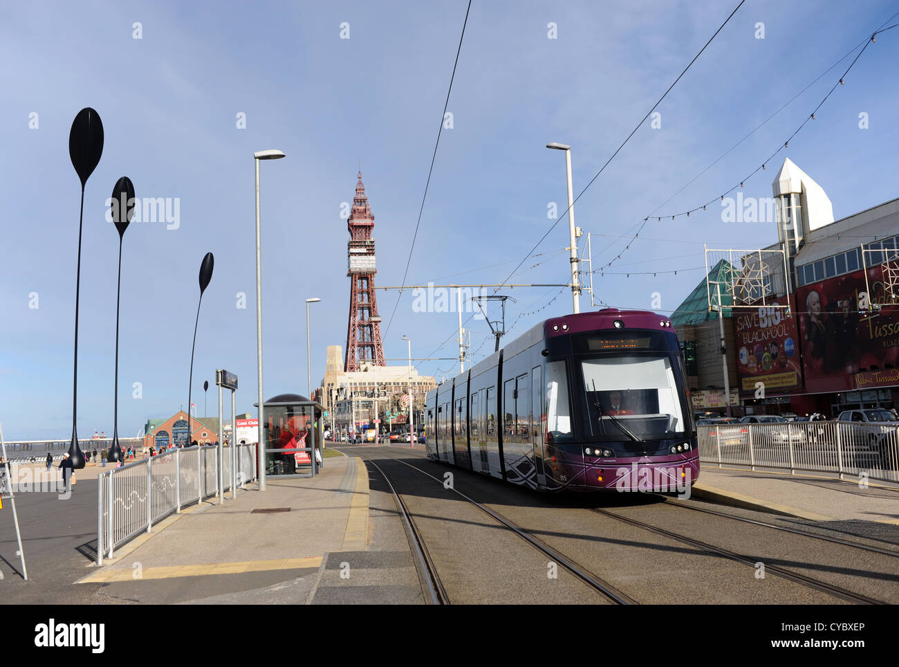 Blackpool trams hi-res stock photography and images - Alamy
