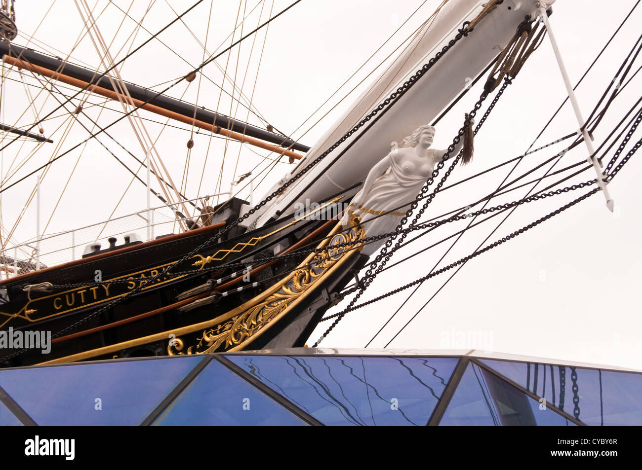 Cutty Sark Ship Restored Greenwich London england Stock Photo - Alamy