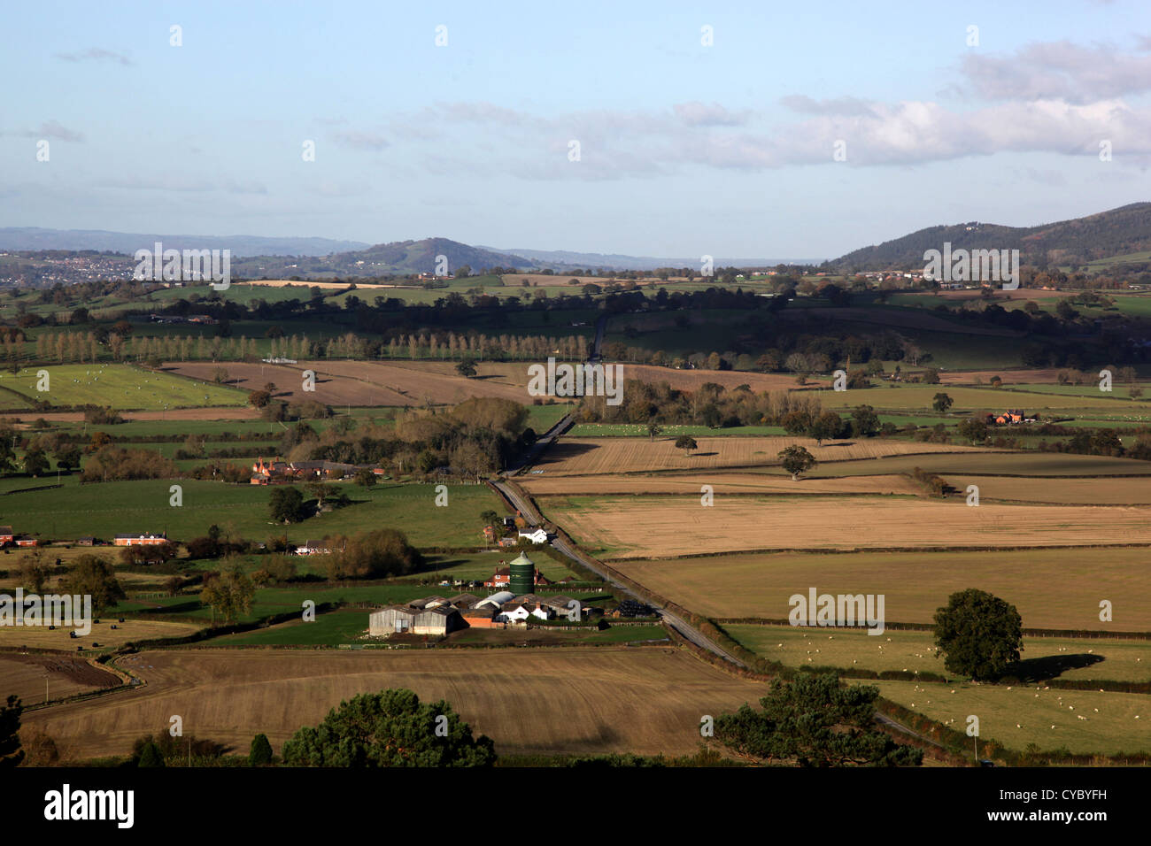 Agriculture farm land powys a hi-res stock photography and images - Alamy