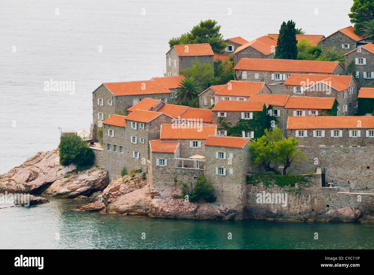 Sveti Stefan (St. Stevens) island in Montenegro Stock Photo - Alamy