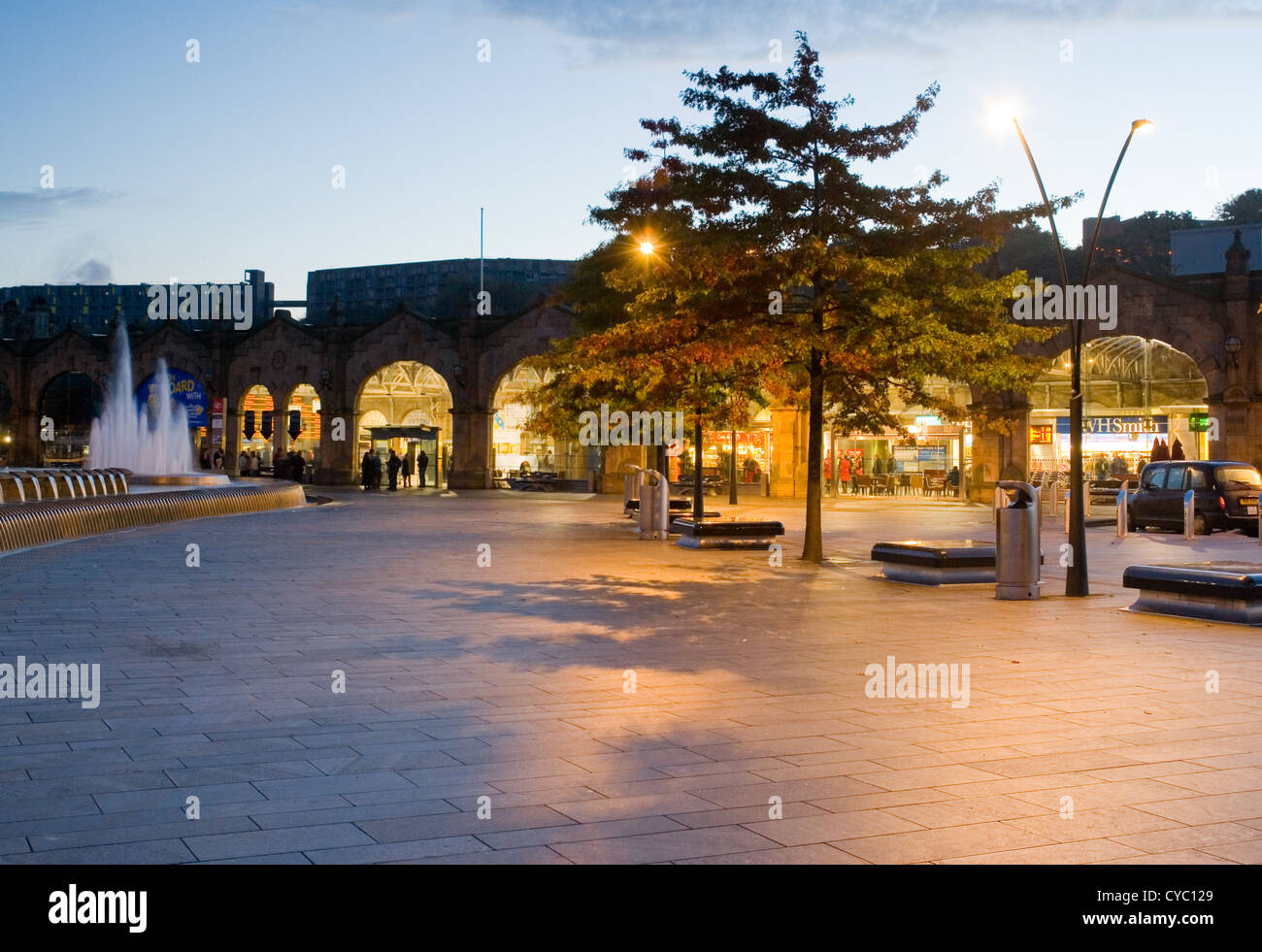 Sheaf Square and Sheffield Midland Station - Sheffield, England, UK ...