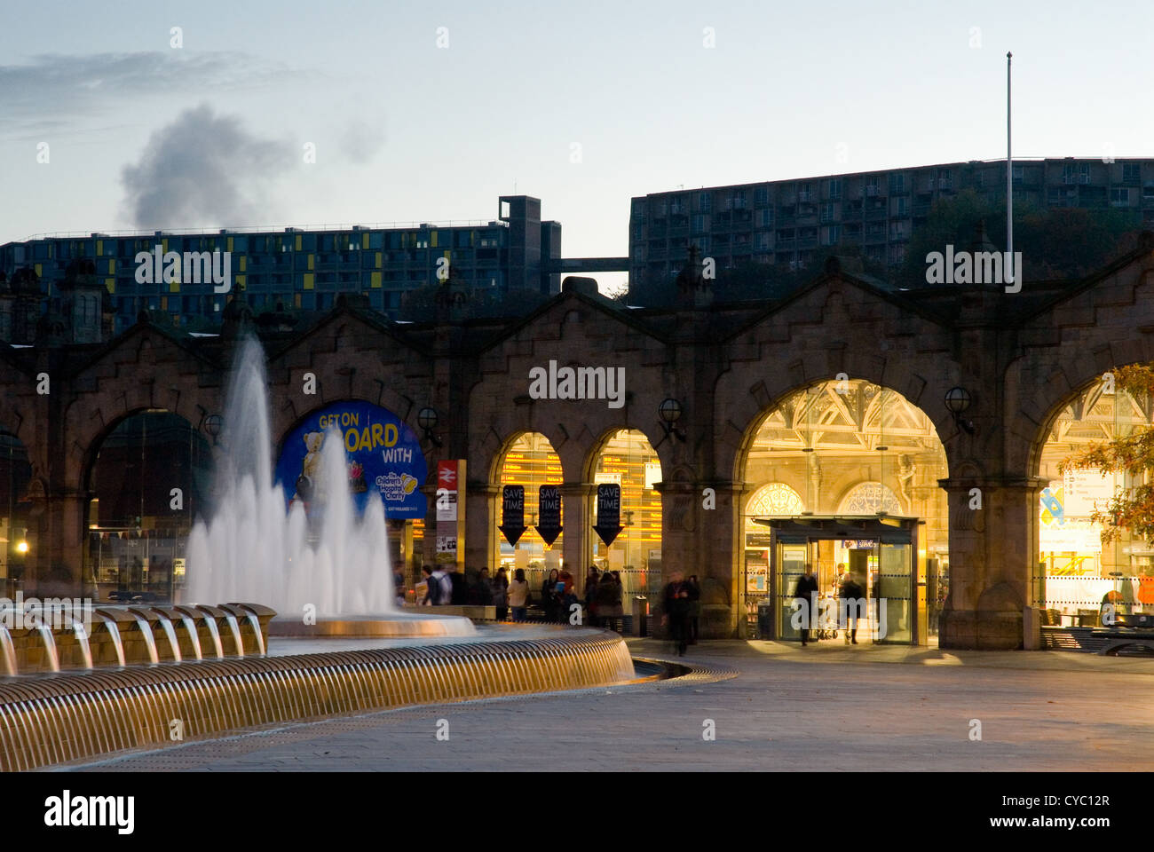 Sheaf Square and Sheffield Midland Station - Sheffield, England, UK ...
