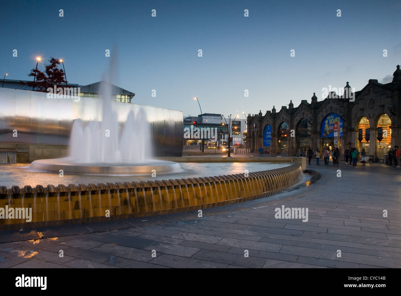 Sheaf Square and Sheffield Midland Station - Sheffield, England, UK ...