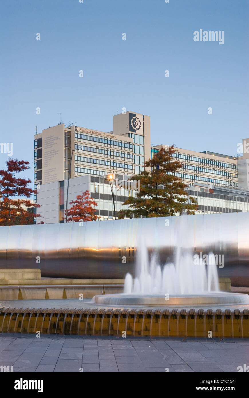 Sheffield Hallam University from Sheaf Square - Sheffield, England, UK ...
