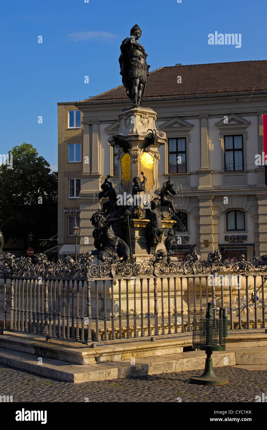 Augsburg, Rathausplatz, Augustus fountain, Augustusbrunnen, Town Hall ...