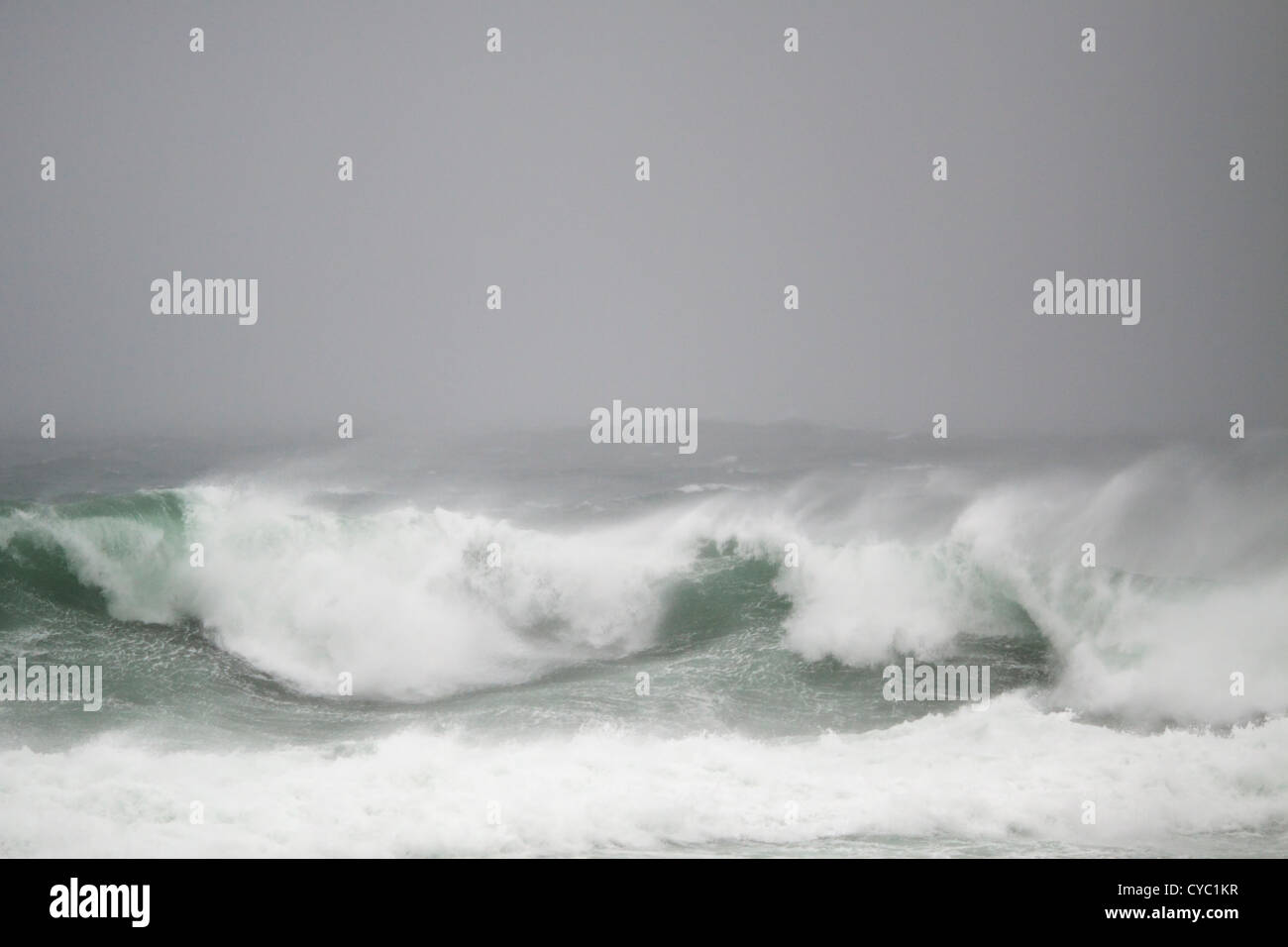 Wave crashing in a Storm Stock Photo - Alamy