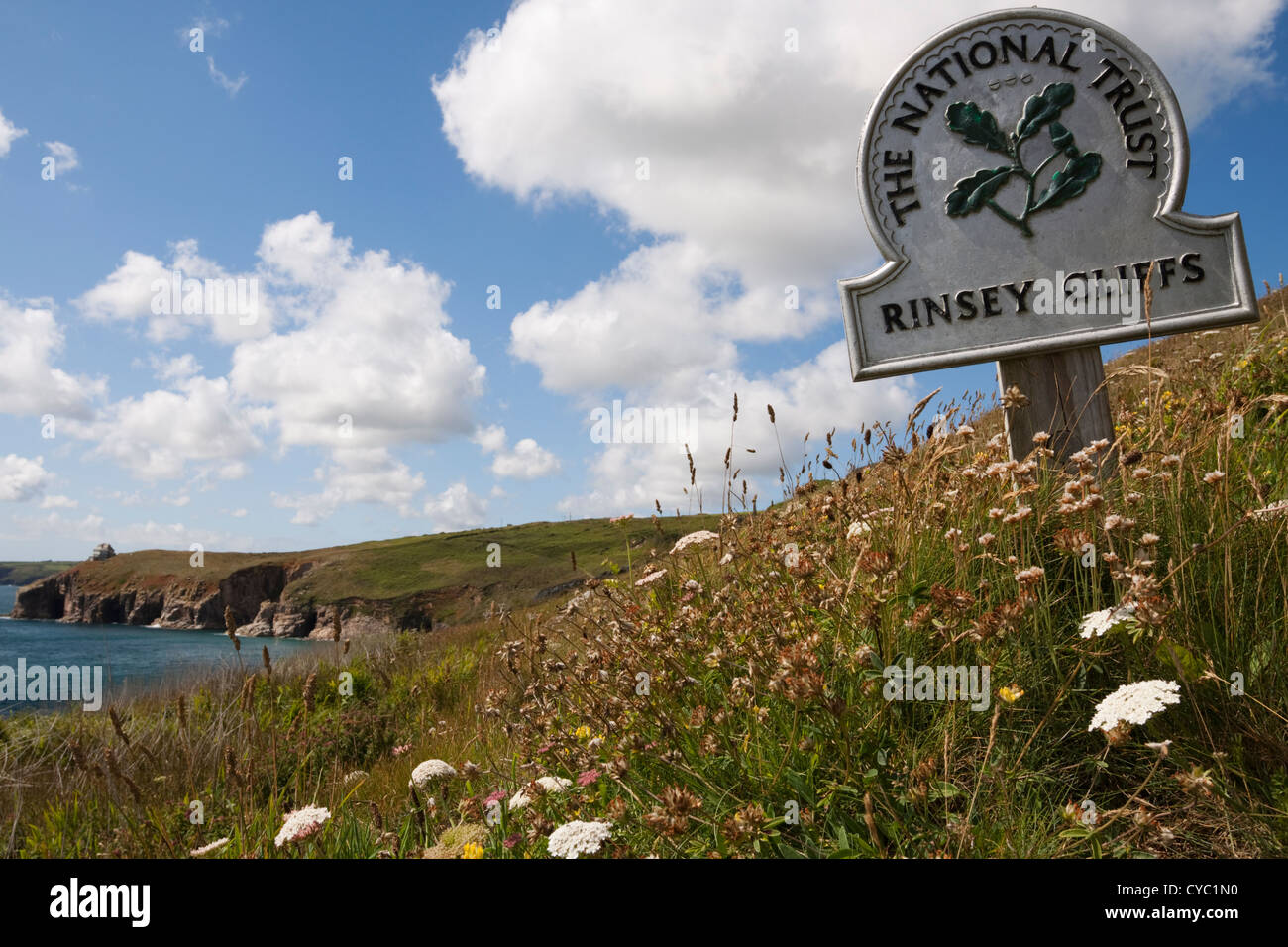 Rinsey cliffs sign hi-res stock photography and images - Alamy