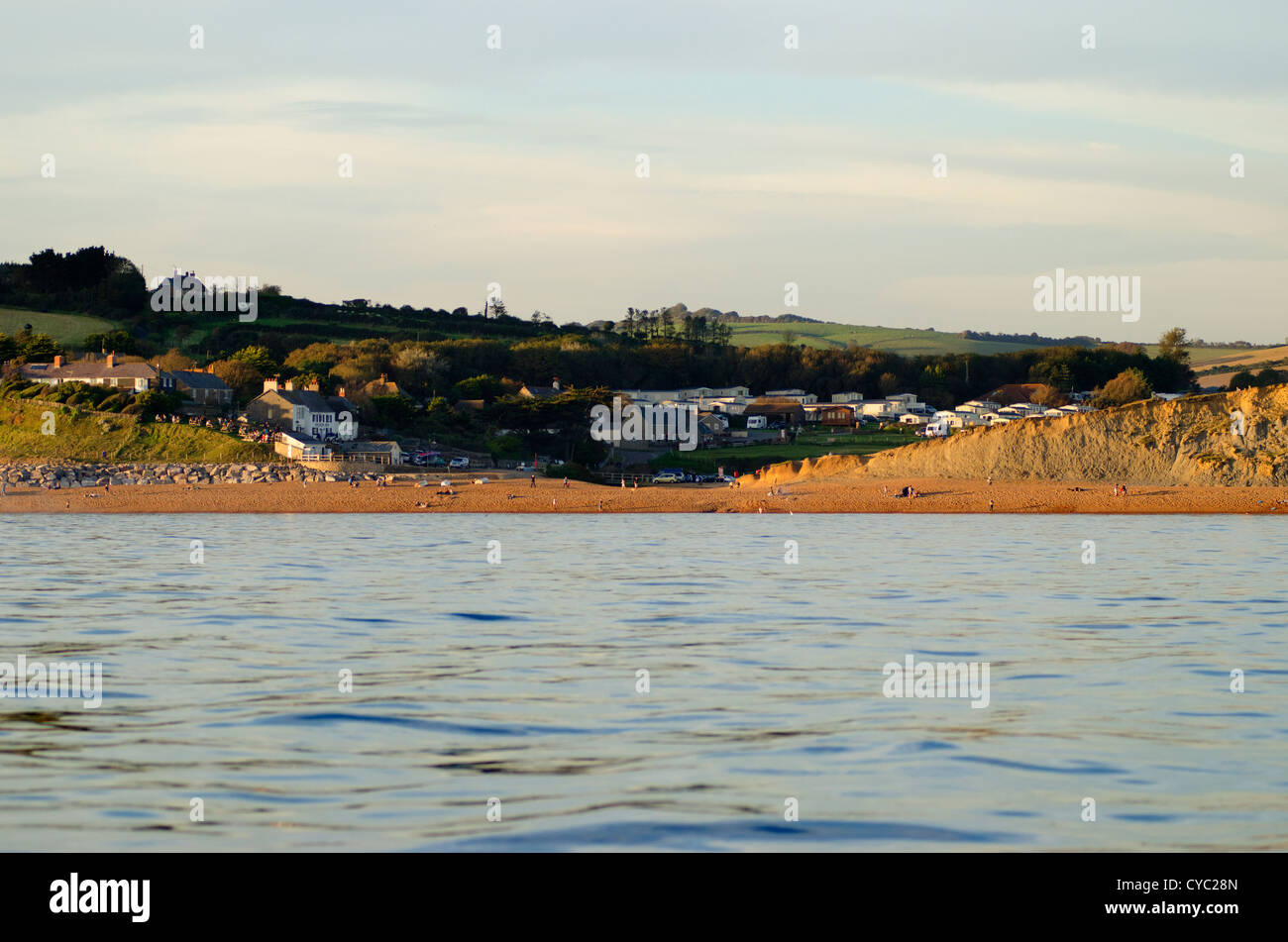 Seatown, near Chideock, on the Jurassic Coast near Golden Cap in west ...
