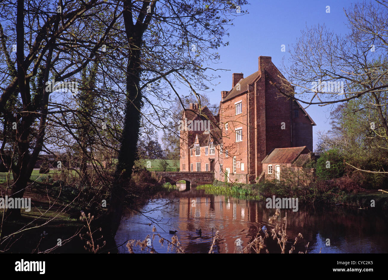 Harvington Hall, Harvington, Worcestershire, England, UK Stock Photo ...