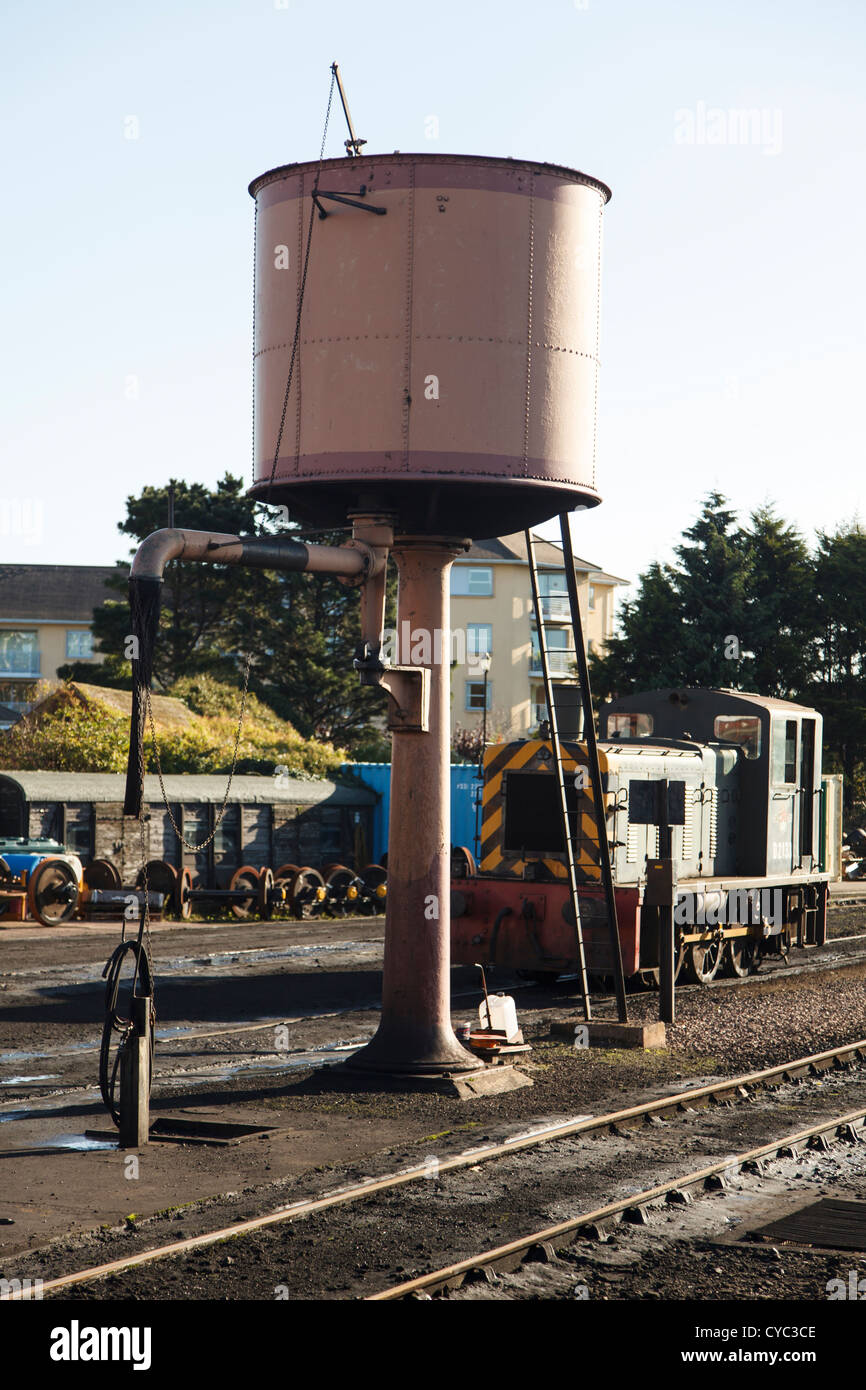 Mainhead steam railway water tank Stock Photo - Alamy
