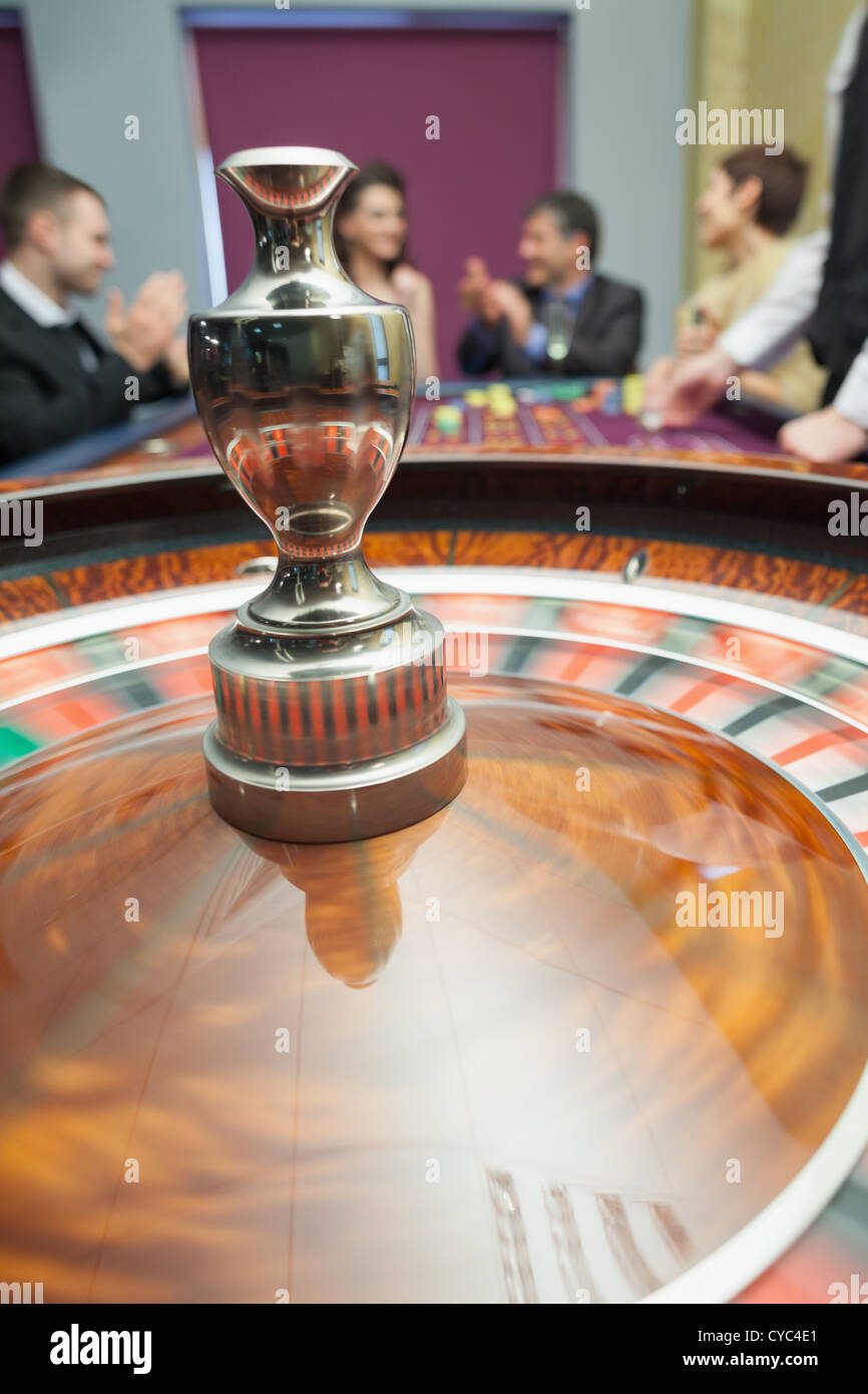 Roulette wheel spinning around Stock Photo - Alamy