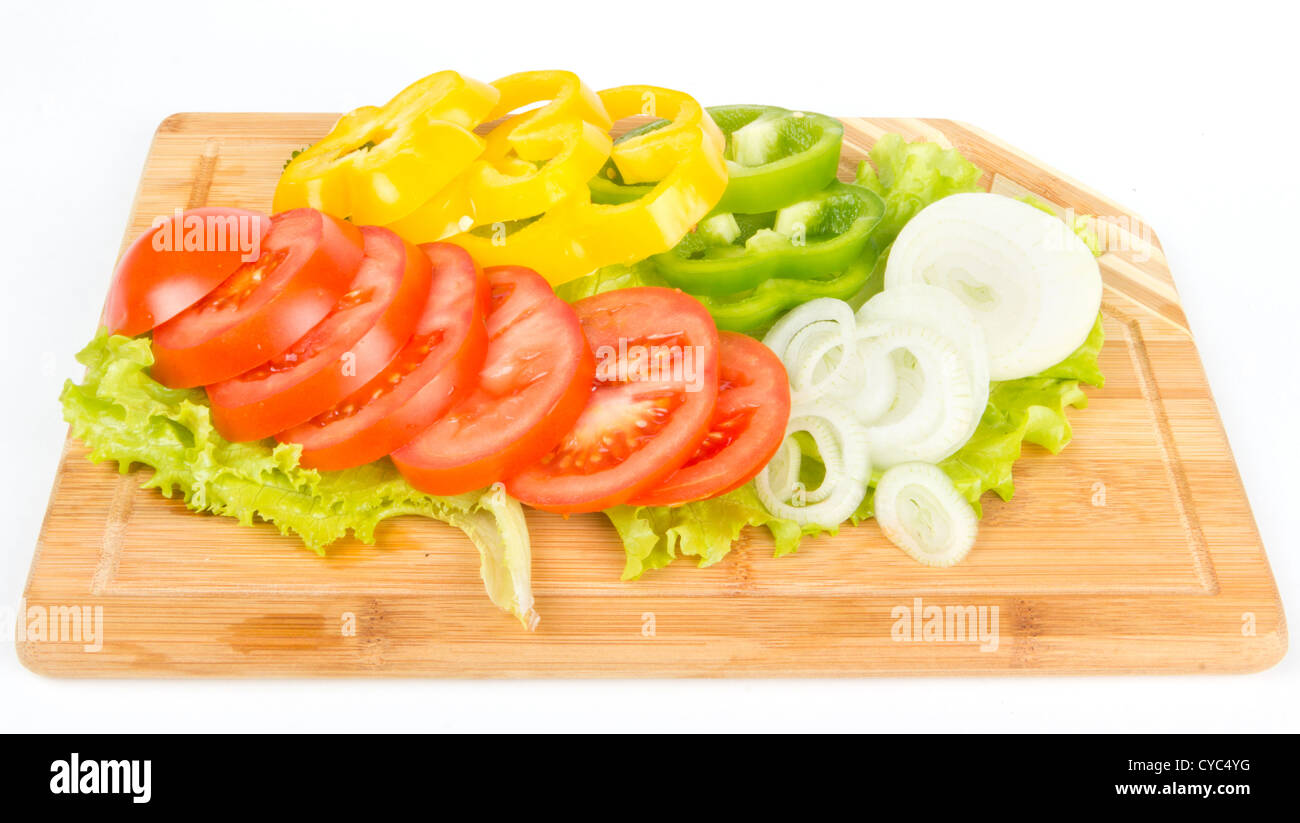 Fresh vegetables sliced Stock Photo - Alamy